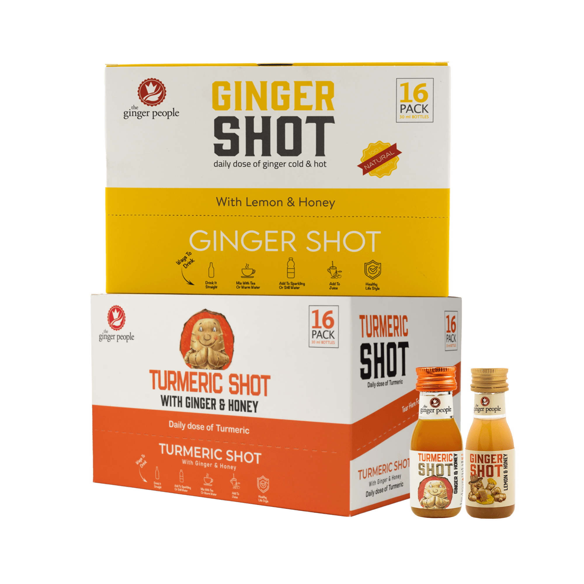 Al Malaky Royal - Ginger Shot, and Turmeric Shot.