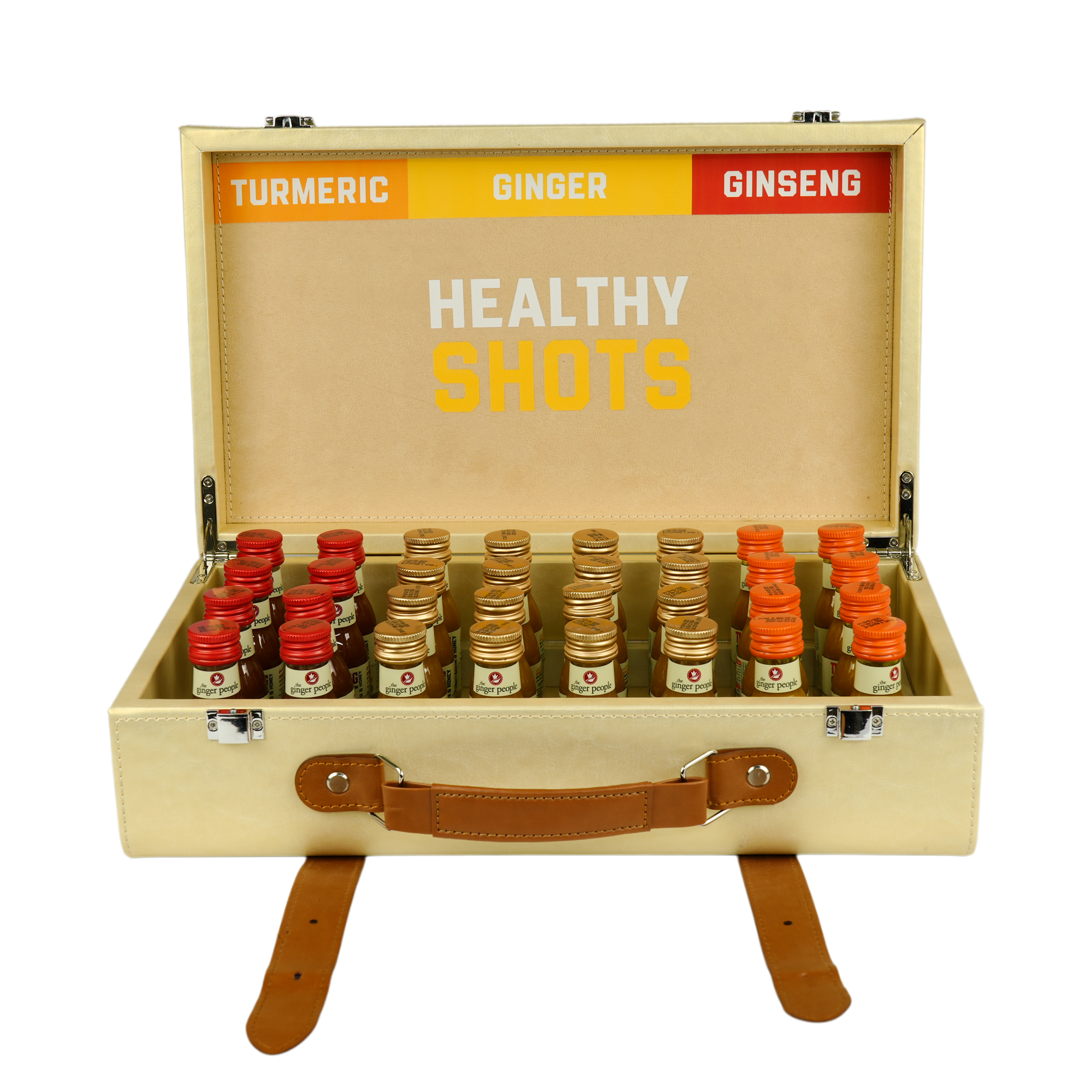 Healthy Shots Kit – Premium Leather Case (32 Shots)